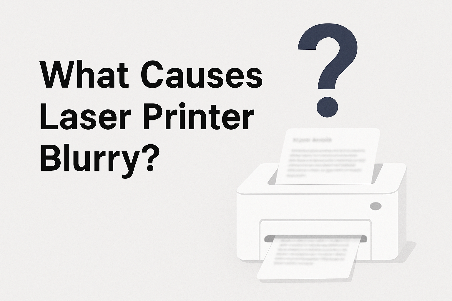 What causes blurry images on laser printers? – ASTA Office.sa