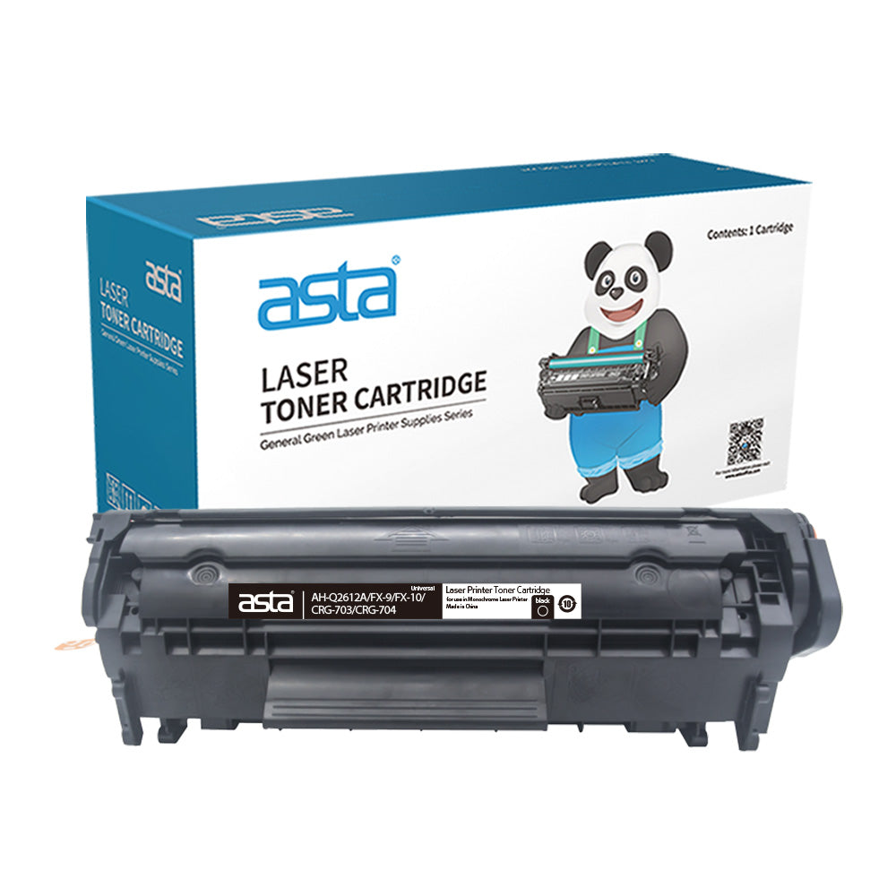 ASTA Q2612A FX-9 FX-10 CRG-703 CRG-704 Universal Black Toner Cartridge ...